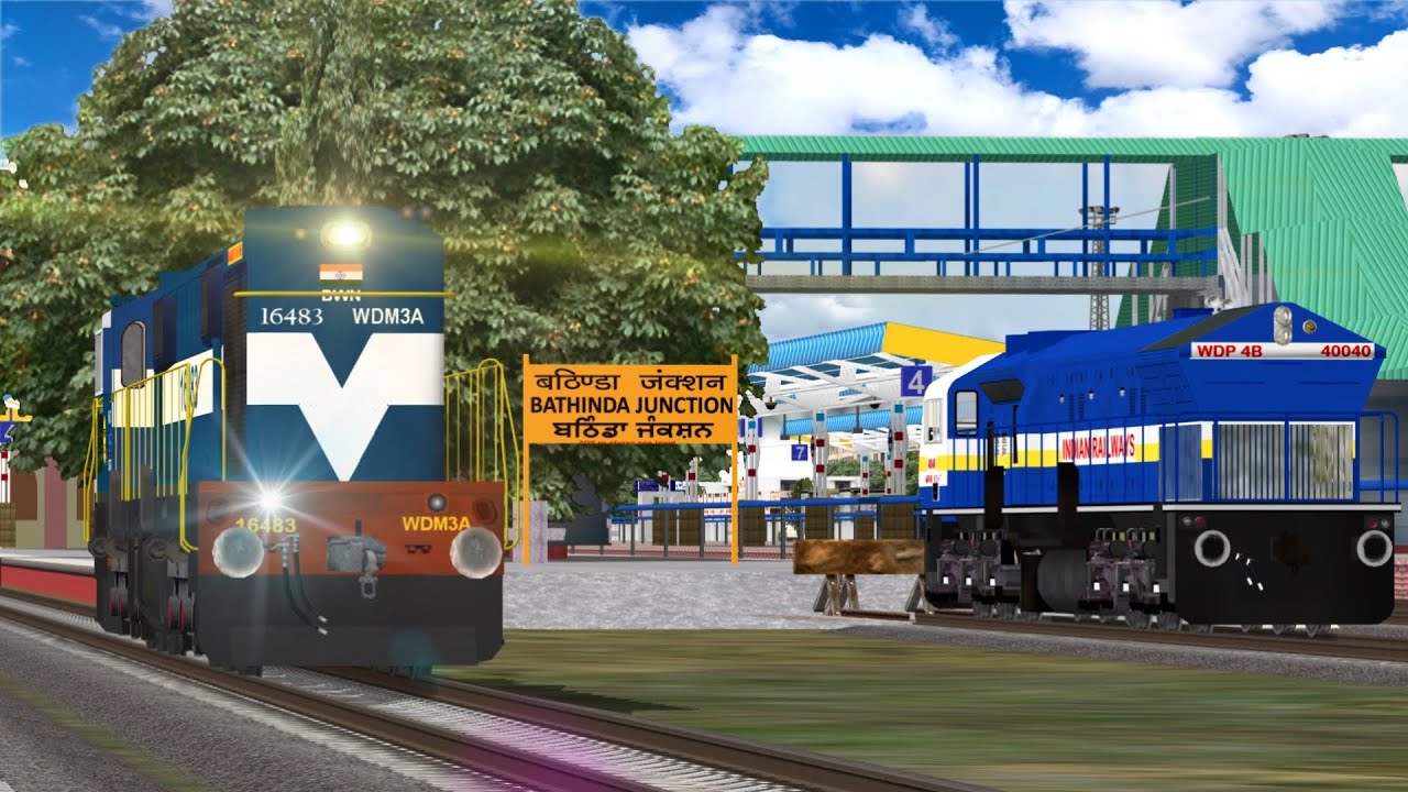 Indian Railways: DLW WDM-3A Locomotives in INDIAN TRAIN SIMULATOR - YouTube
