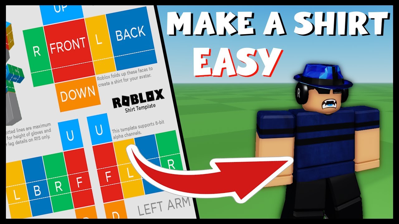 How to Make a Shirt in Roblox | Tutorial - YouTube