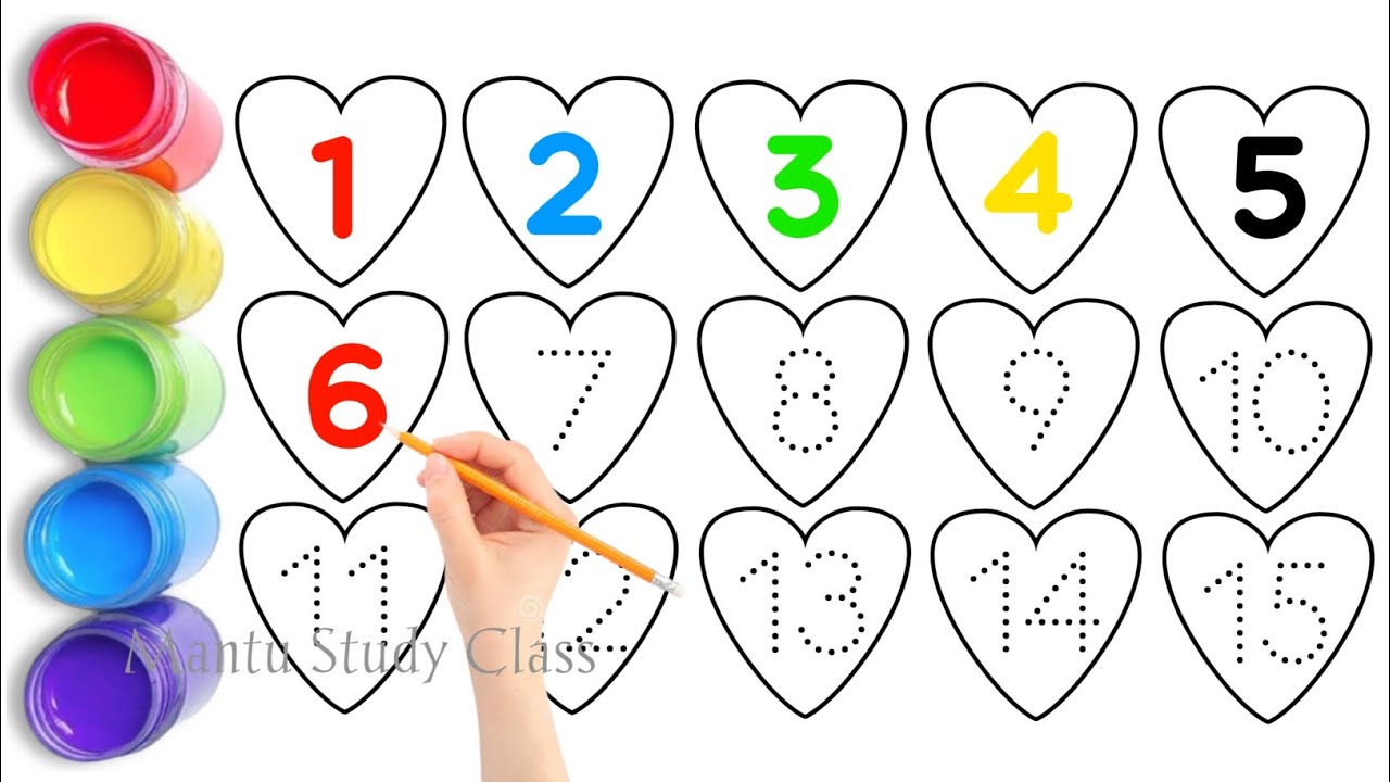 123 Numbers Song | 1234 Number Names | 1 To 10 Counting for Kids ...