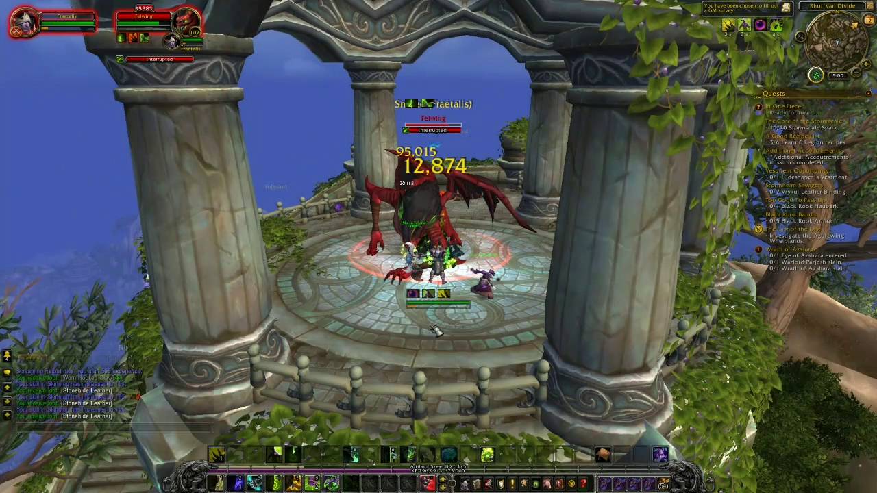 World of Warcraft Marius & Tehd versus Felbats Azsuna Legion Event ...