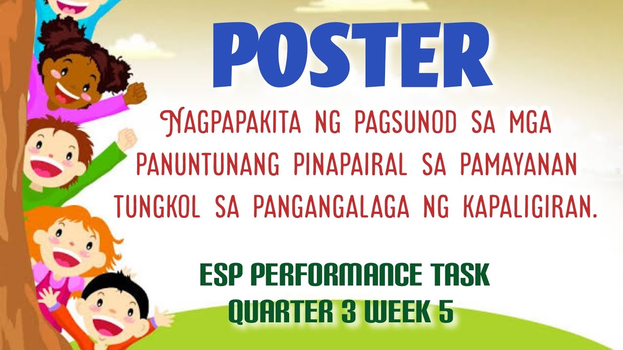 Poster | ESP Performance Task | Quarter 3 Week 5 | Keziah's TV - YouTube