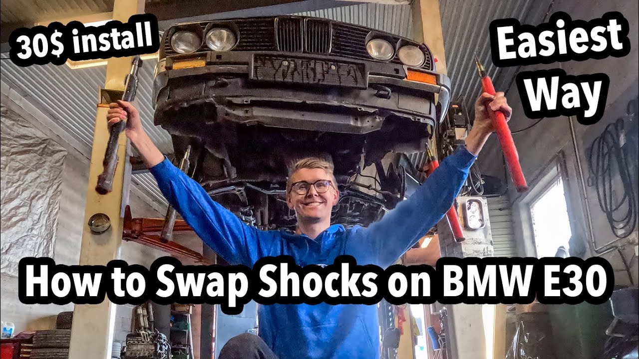 Easiest Way to Change Front Shocks on a BMW E30! It`s getting there ...