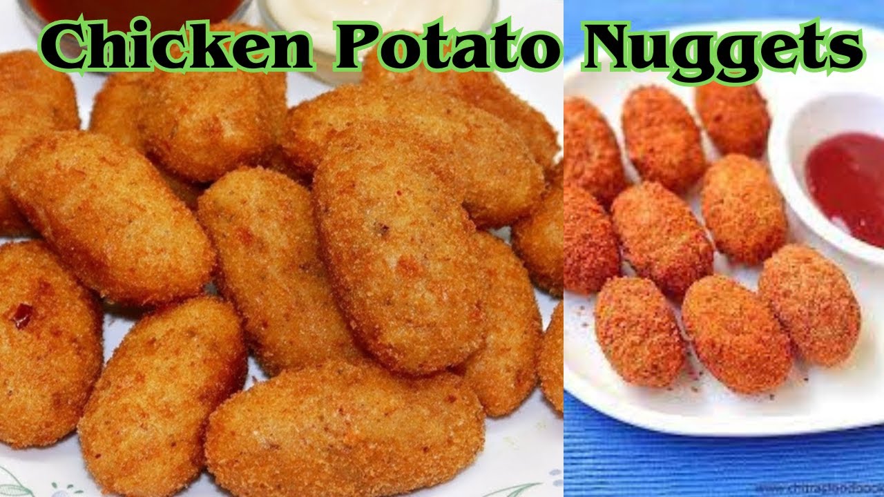 Chicken Potatoes Nugget Recipe | Homemade Chicken Potatoes Nugget ...