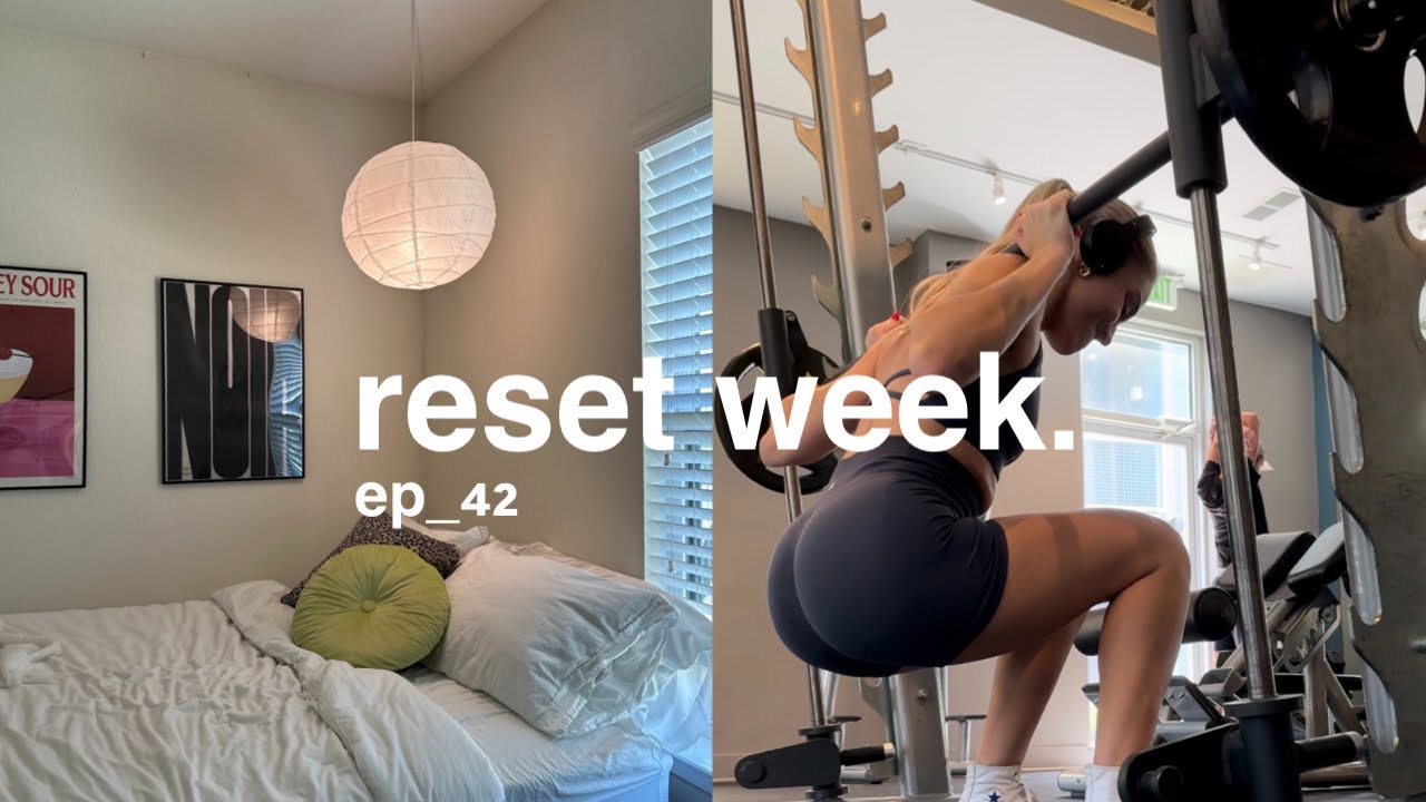 productive reset week: college move-in & getting settled - YouTube