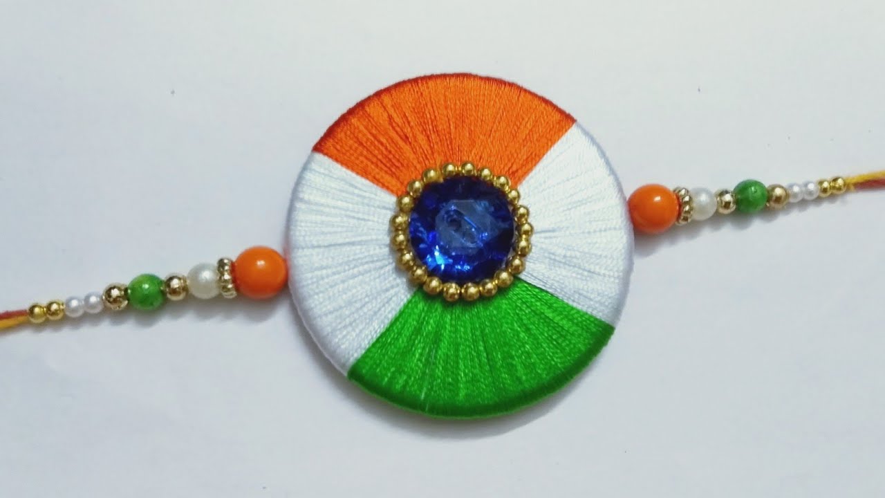 Unique steps|| Indian Tricolour Rakhi - YouTube