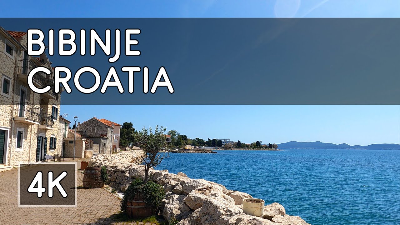 Walking Tour: Bibinje, Croatia - 4K UHD Virtual Travel - YouTube