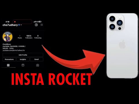 INSTA ROCKET IN IPHONE FOR SPECIALLY INSTAGRAM BANNER - YouTube