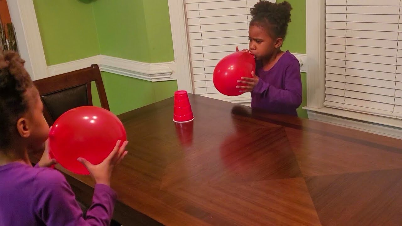Balloon Cup Challenge( Family Edition) - YouTube