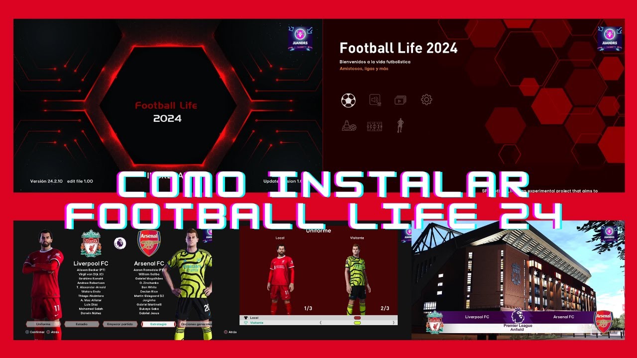 Como Instalar FOOTBALL LIFE 24 JUANDRS GAMING - YouTube