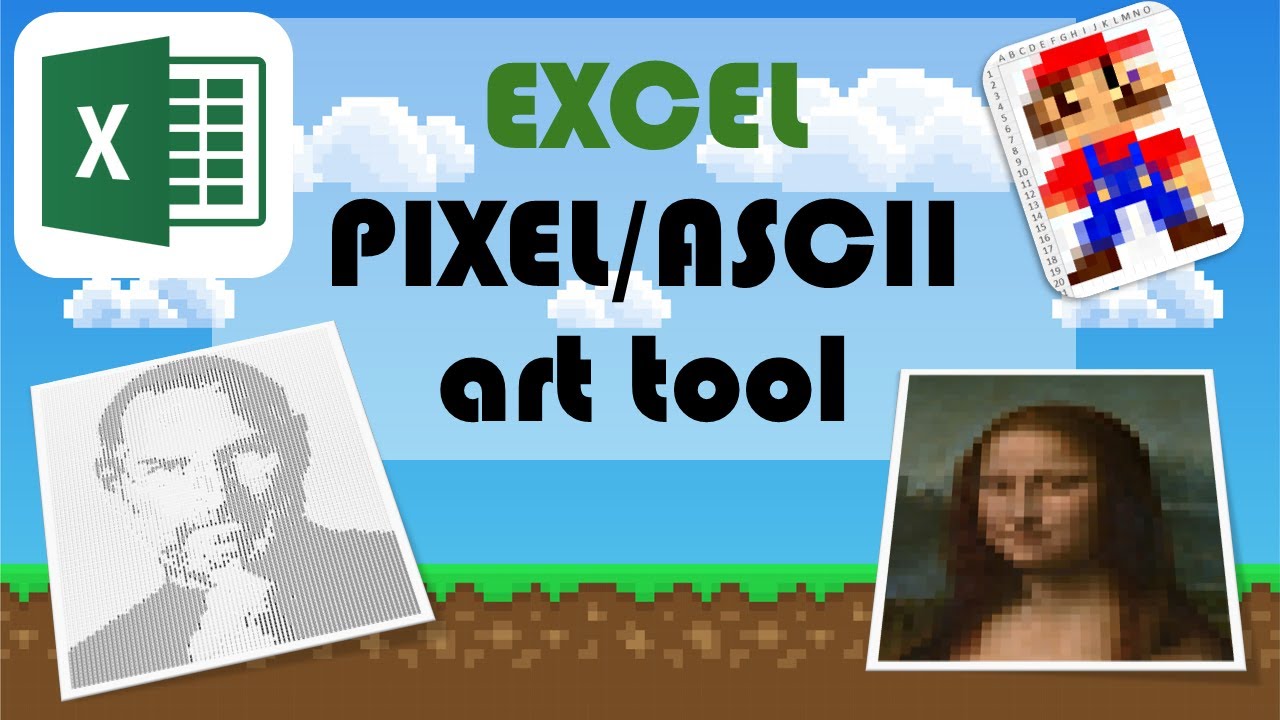 Create ASCII & Pixel Art in Excel! (Free Download) - YouTube