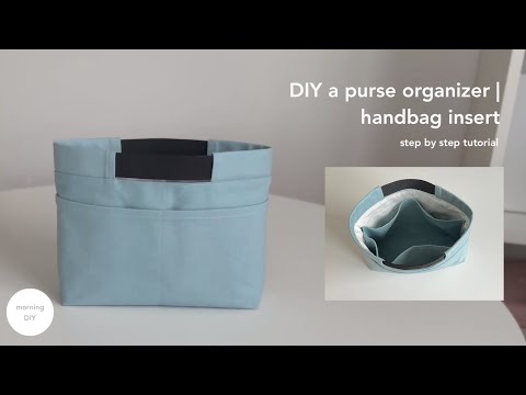 DIY purse organizer handbag insert | How to make insert bag