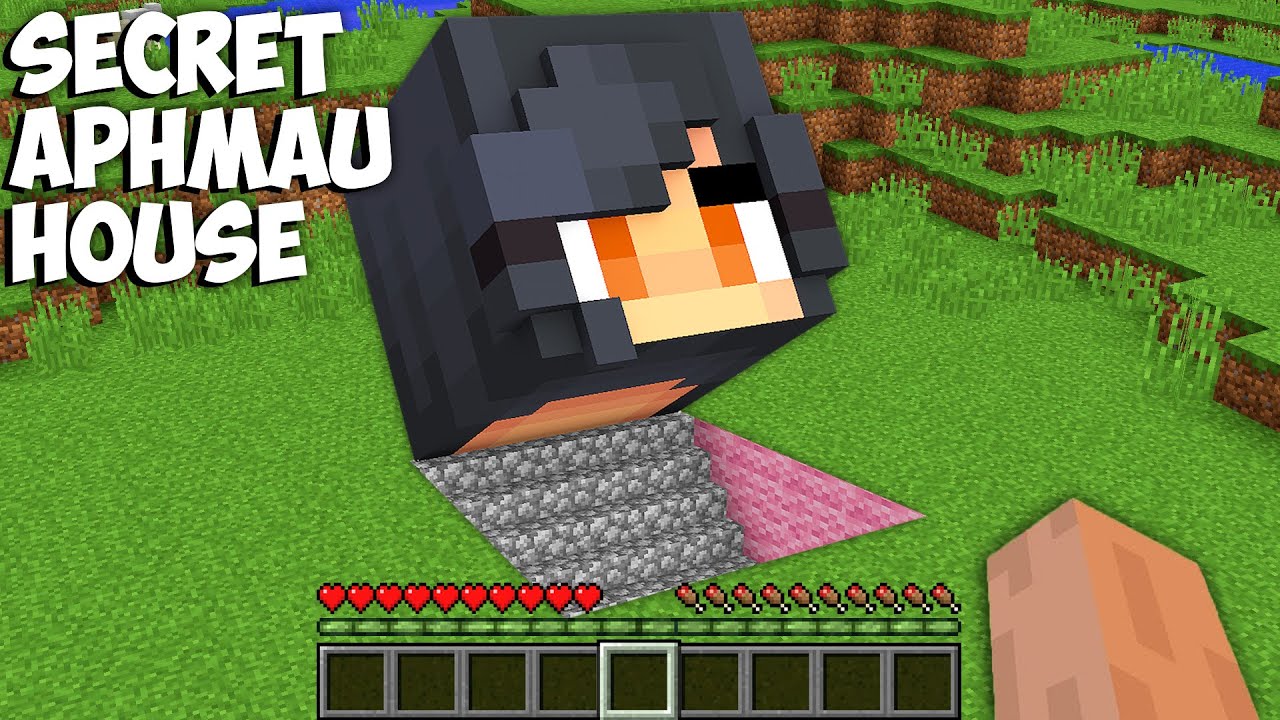 I Found Secret Aphmau House Underground In Minecraft New Aphmau House Youtube