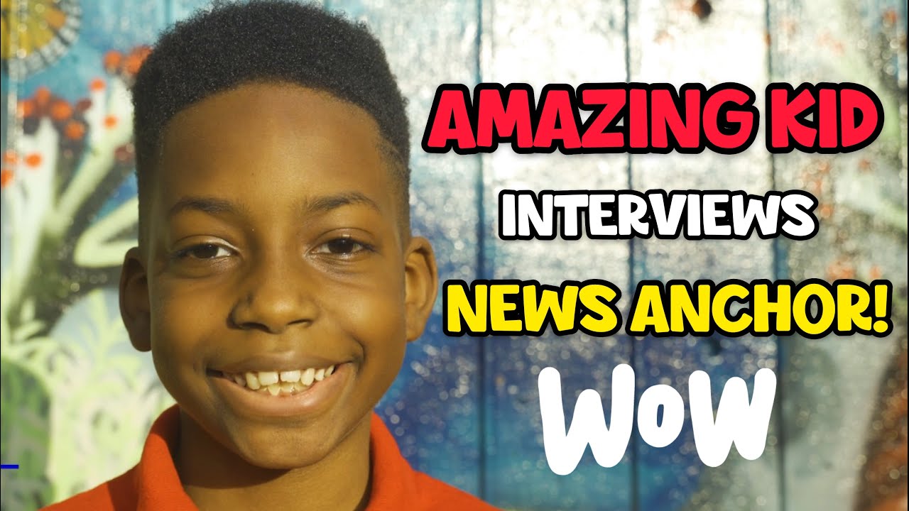 Amazing Kid Interviews News Anchor! - YouTube