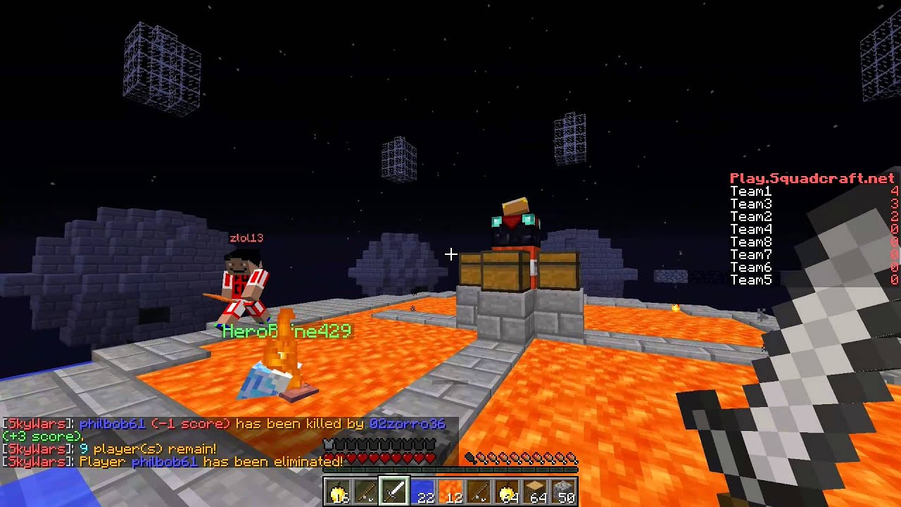 Minecraft: 7 year old Sky Wars Winner - Fastest 4 Player Game Ever ...