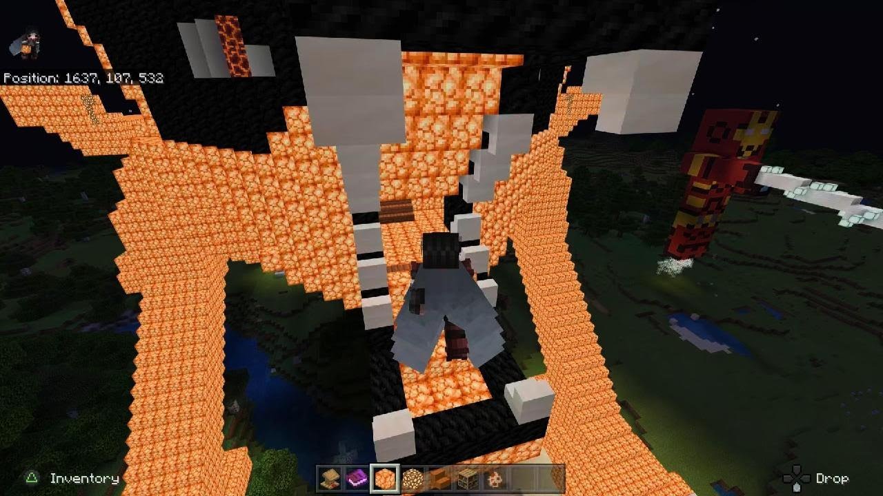 Minecraft Nine Tailed Fox Build ( Kurama ) - YouTube