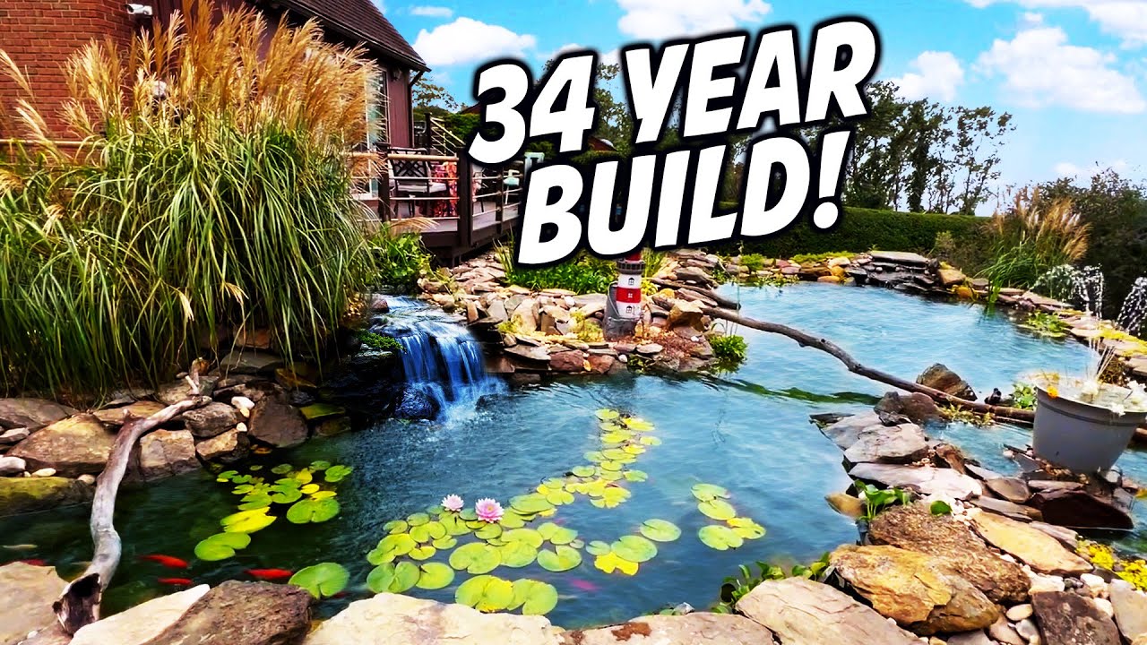 DIY POND Gets BIGGER and BIGGER. - YouTube