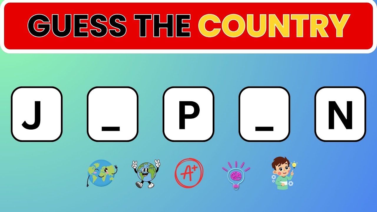 Guess the Country Name 🌍 | Test Your Geography Skills | How Many Can ...