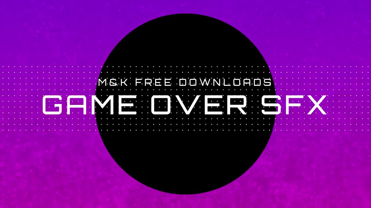 Game over sound effects - YouTube