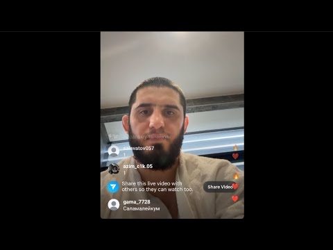 Islam Makhachev's Surprise Instagram live