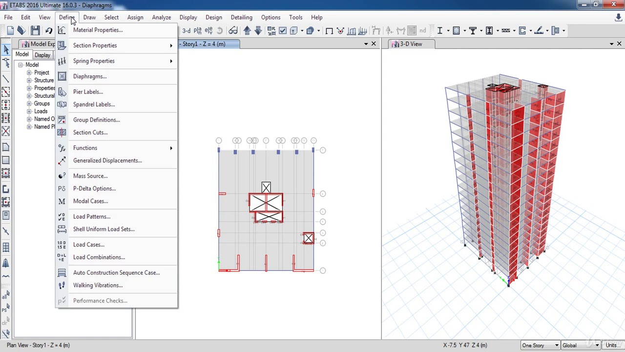 014 Diaphragms in Etabs (khai báo Diaphragms trong Etabs) - YouTube