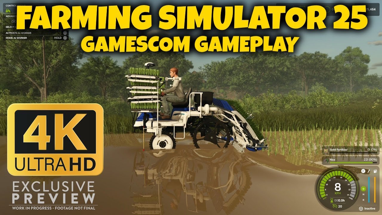 4K ULTRA HD FS25 RAW GAMEPLAY - FARMING SIMULATOR 25 GAMEPLAY DE LA ...