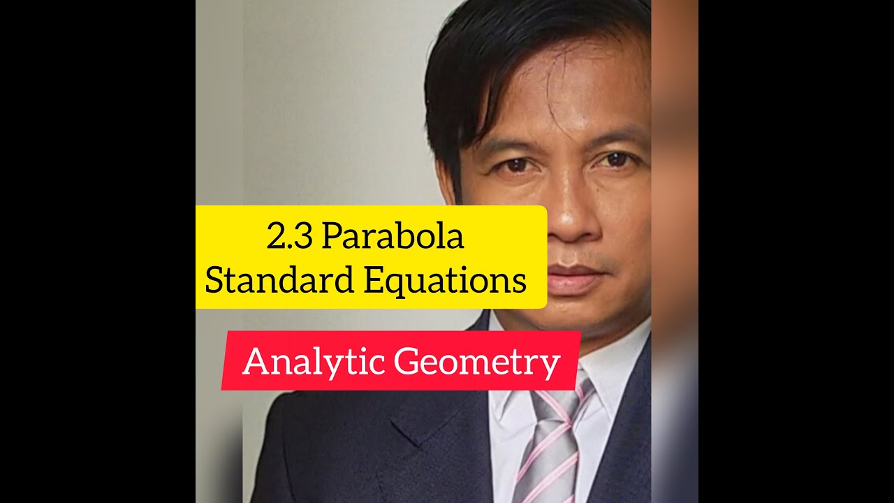 Parabola Standard Equations (Analytic Geometry) - YouTube