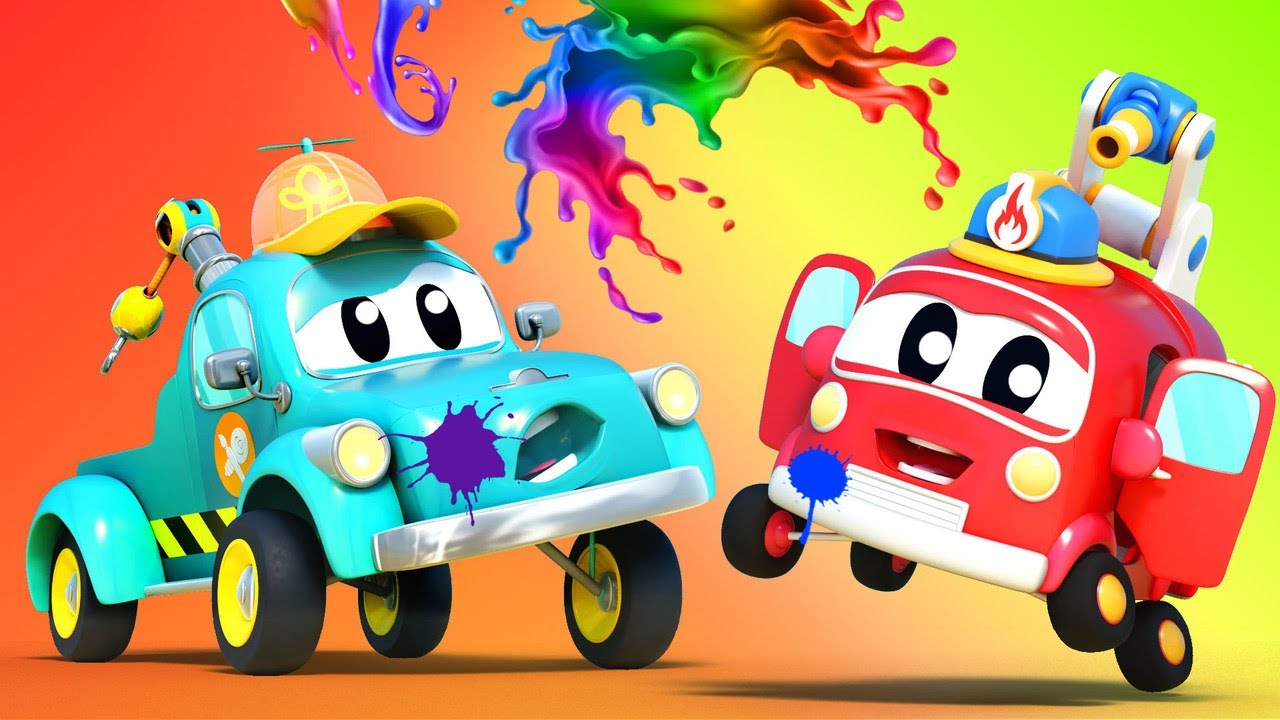 Baby Trucks - Baby Cars learn to paint | Go Go Babies | Car City World ...