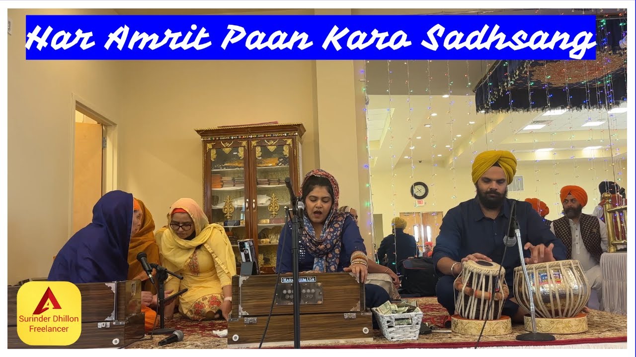 Har Amrit Paan Karo Sadhsang | Apinder Kaur and Jaideep Singh - YouTube