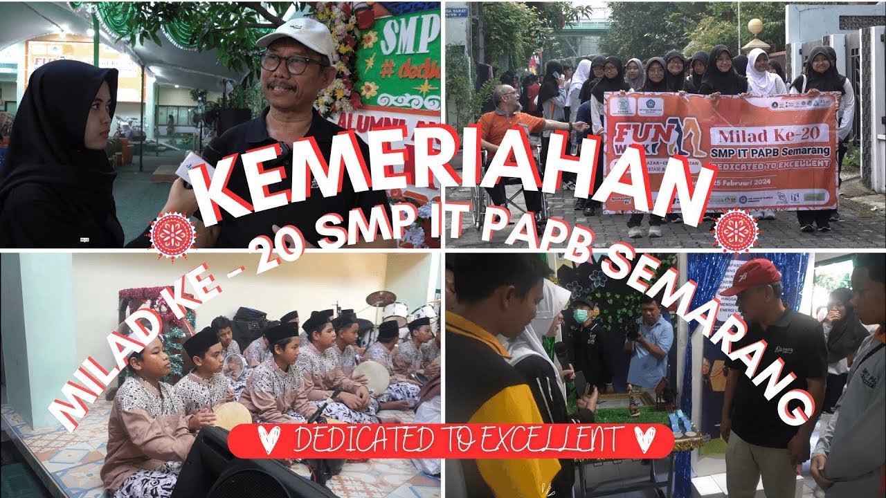 KEMERIAHAN MILAD KE 20 SMP IT PAPB SEMARANG || EKSPRESI__RADAR SEMARANG ...