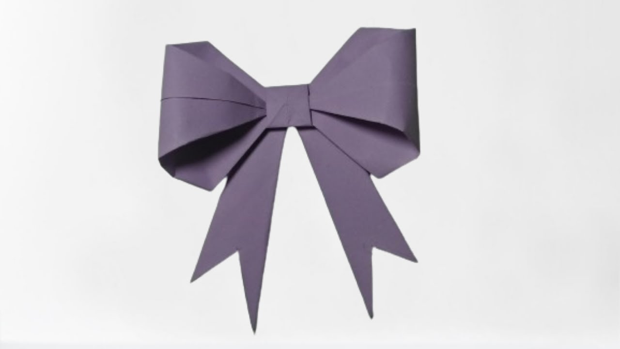 how to make paper ribbon 🎀 - origami ribbon tutorial - DIY Paper Crafts ...