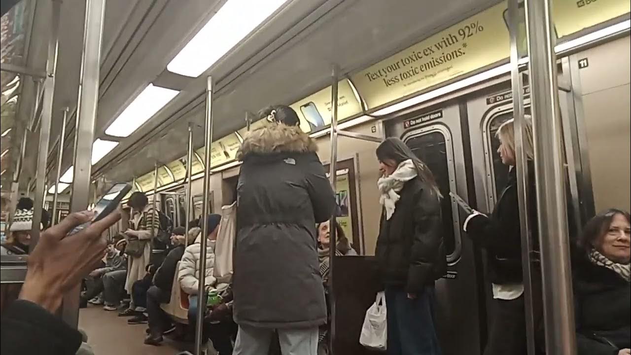 R46 (Q) Train Ride via 6th Avenue from 42nd Street-Bryant Park to 34th Street-Herald Square ...