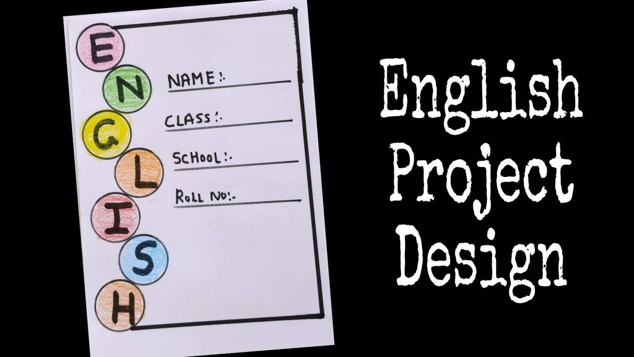 English Project Border Design | Project Design | Front page design ...