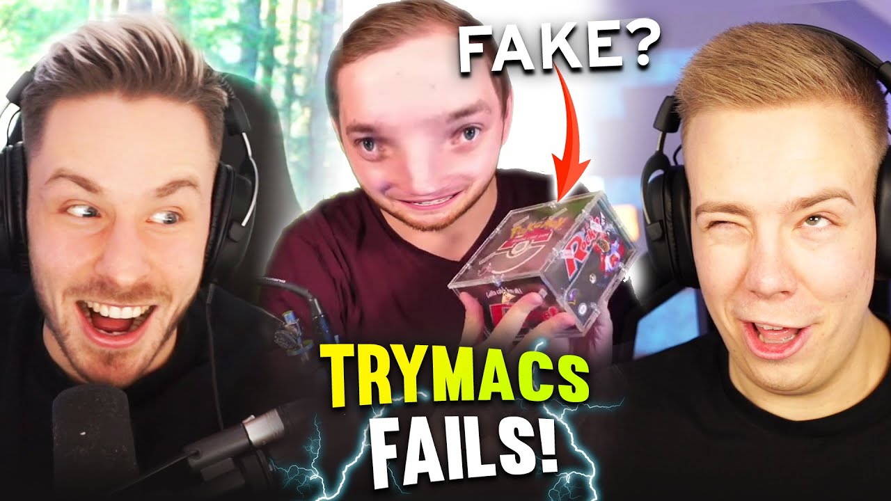 Trymacs Fails die alle Pokémon unboxen - Nicht Lachen Challenge - YouTube