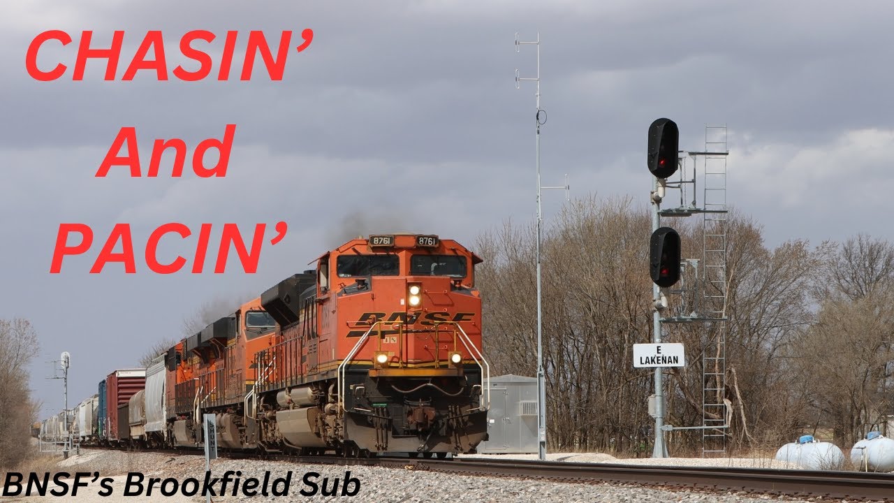 [4K] Chasing and Pacing on BNSF's Brookfield Subdivision - YouTube