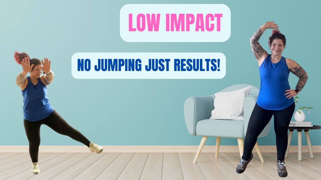 Fat burning low impact cardio home workout Beginner - YouTube