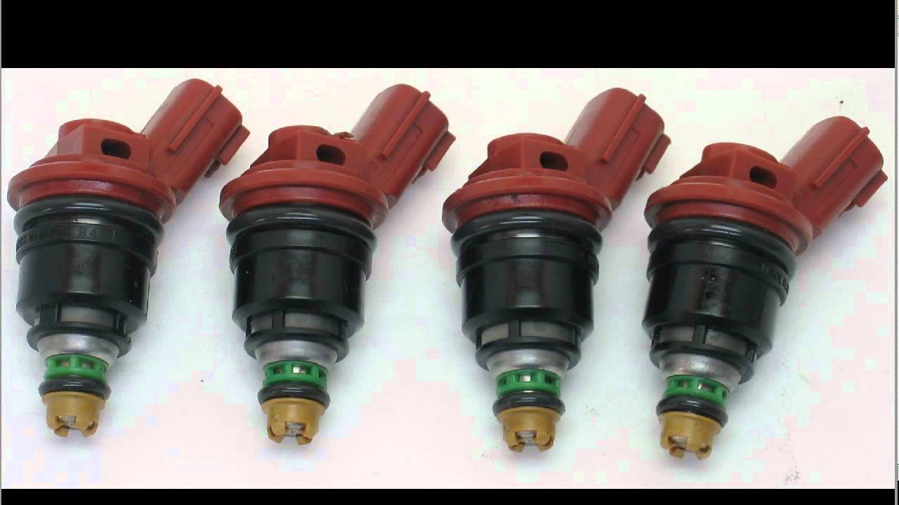 JDM OEM Injectors 4x 480cc Silvia S15 Spec R SR20DET S13 S14 - YouTube