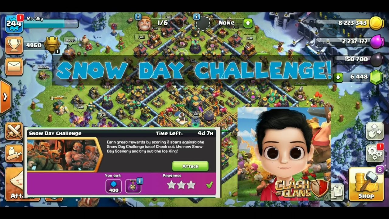 Snow Day Challenge - mmsub အလွယ်ဆုံးတိုက်နည်းလေးပါ - YouTube