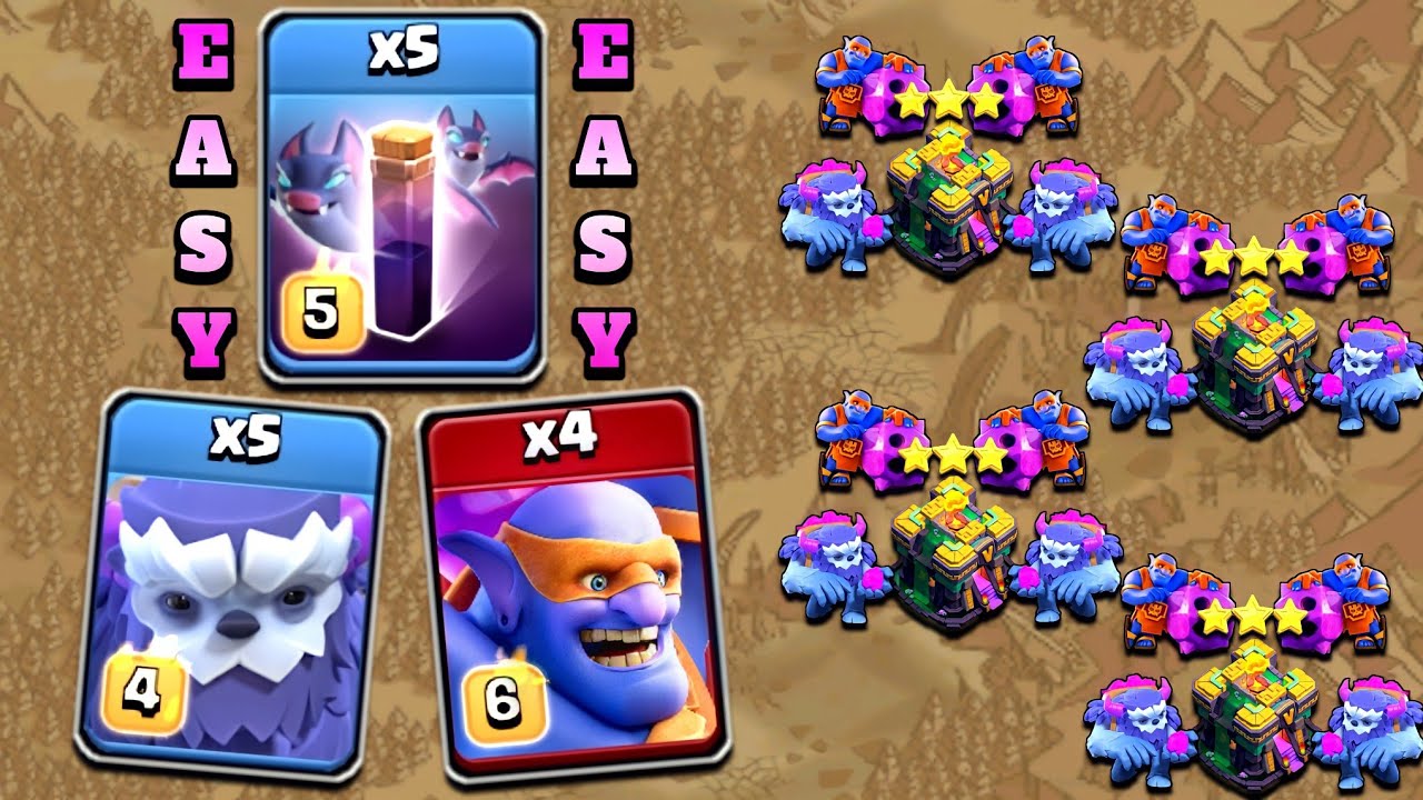 Yeti + Bat Spell + Super Bowler = Unstoppable Army!! Clash Of Clans ...
