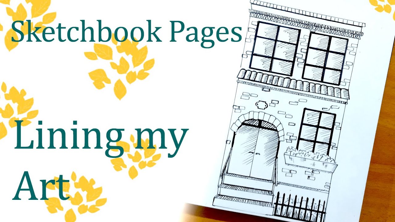 Lining My Art | Filling a page in my Sketchbook ! - YouTube
