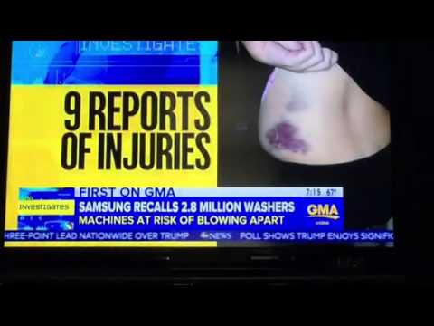 WARNINGS ABOUT SAMSUNG TOP LOAD WASHING MACHINES EXPLODING - YouTube