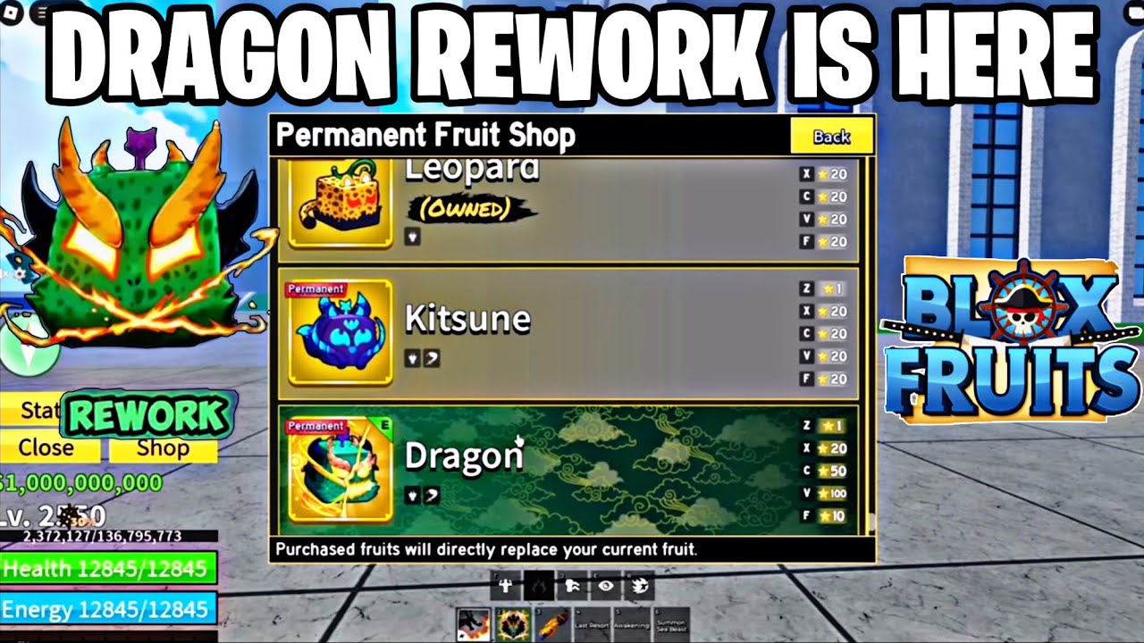 Blox Fruits NEW DRAGON REWORK UPDATE is FINALLY RELEASING! Blox Fruits ...