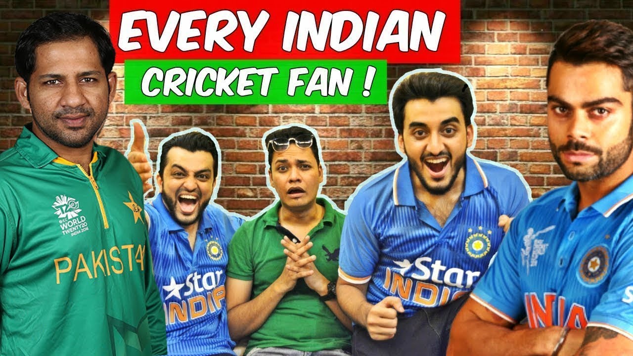 EVERY CRAZY INDIAN CRICKET FAN BE LIKE | The Baigan Vines - YouTube