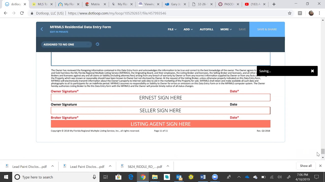 Owners Authorization requirement for MFRMLS - YouTube