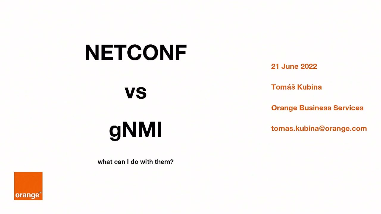 NETCONF vs gNMI - what can I do with them? - YouTube
