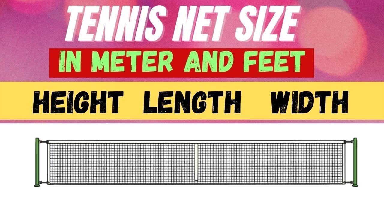 tennis net height / tennis net measurement in meter / tennis net height ...