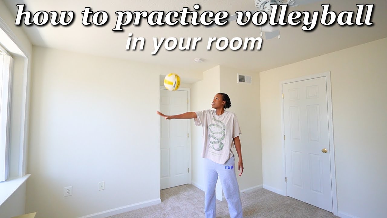 HOW TO PRACTICE VOLLEYBALL AT HOME (advanced drills) - YouTube