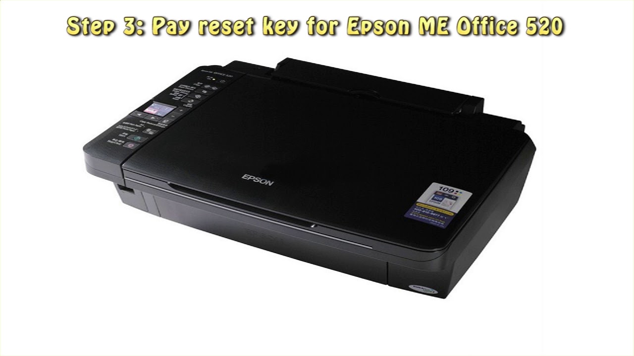 Reset Epson ME Office 520 Waste Ink Pad Counter - YouTube