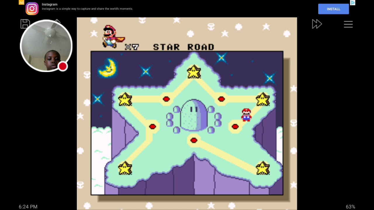 How to go to the star road and special stage in super mario world - YouTube