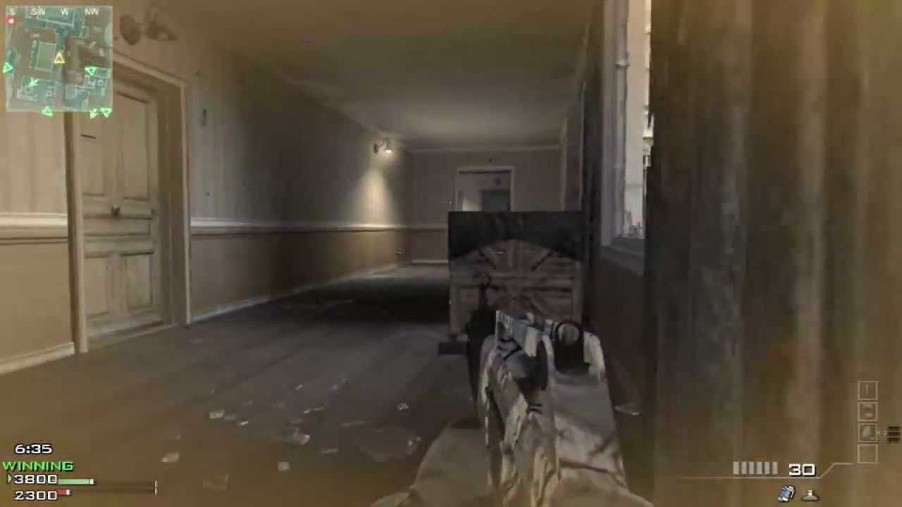 MW3 Gameplay on map Lockdown w/ a USAS Shotgun - YouTube