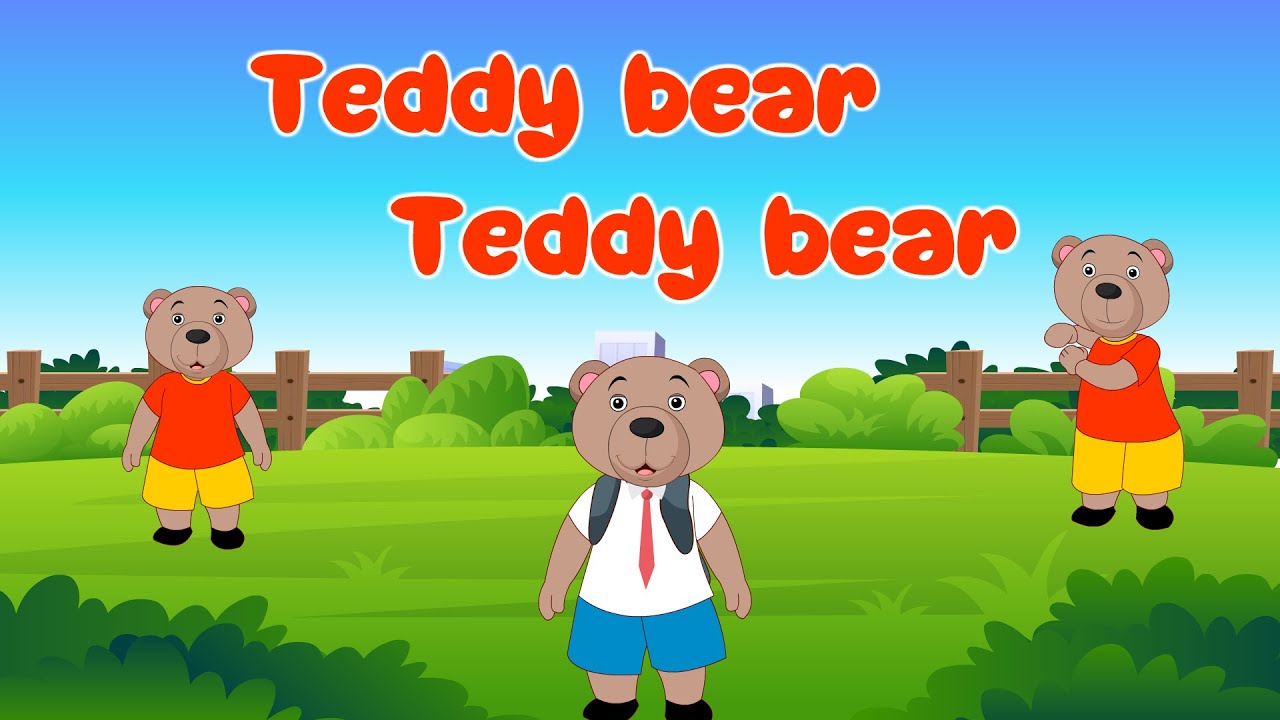Teddy Bear Teddy Bear Turn Around | English Nursery Rhyme Song For ...